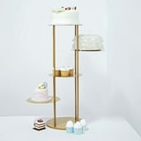 Efavormart 5-Tier Gold Metal Tall Round Display Stand for Desserts and ...