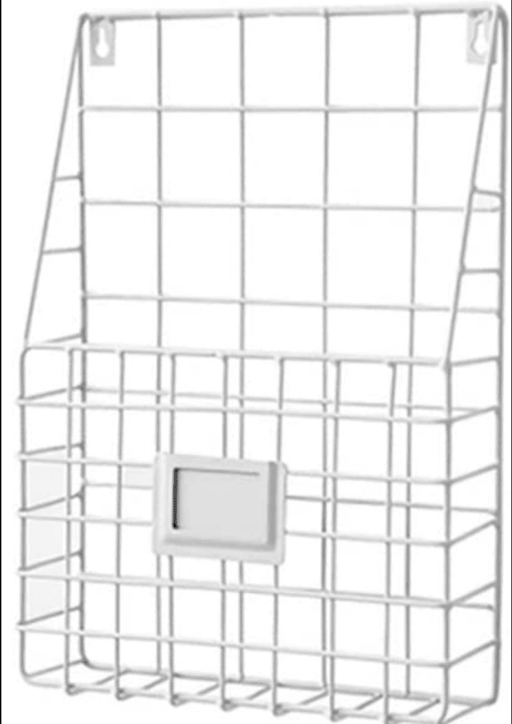 Home Wall Mounted Wrought Iron Grid Bookshelf (White) 1 Pieces - Walmart.ca