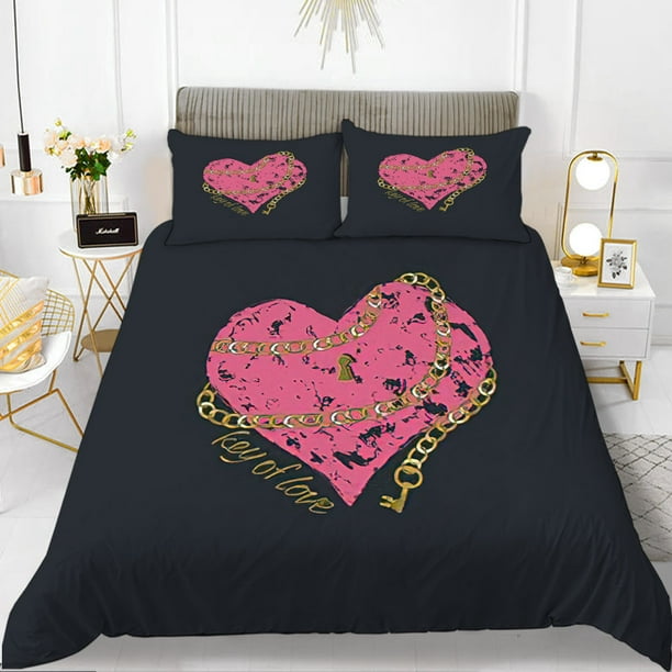 Heart Comforter Set