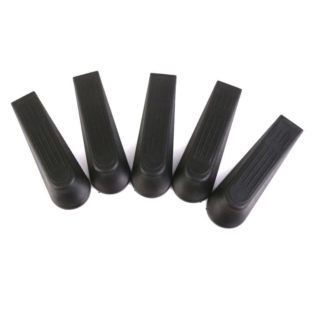 5pcs Black Door Window Stops Stoppers Wedges Block Home Office ...