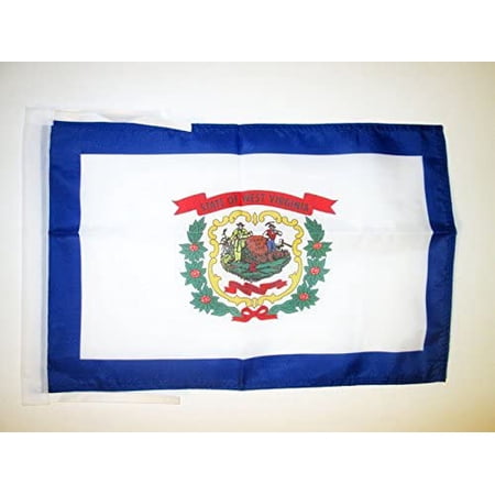 West Virginia Flag 18'' x 12'' Cords - US State of Virginie occidentale ...