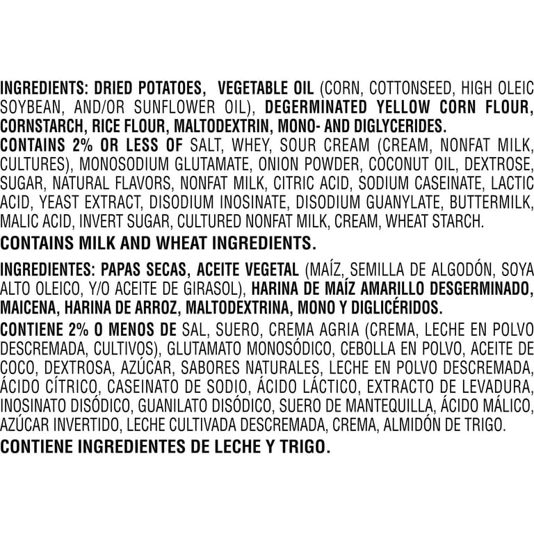 Pringles Ingredients