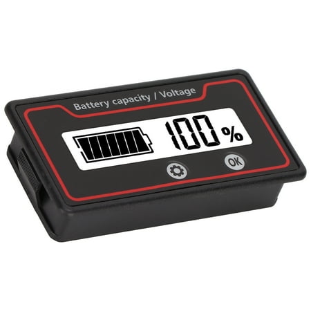 Battery Capacity Meter, Light Alarm LCD Display Battery Capacity ...