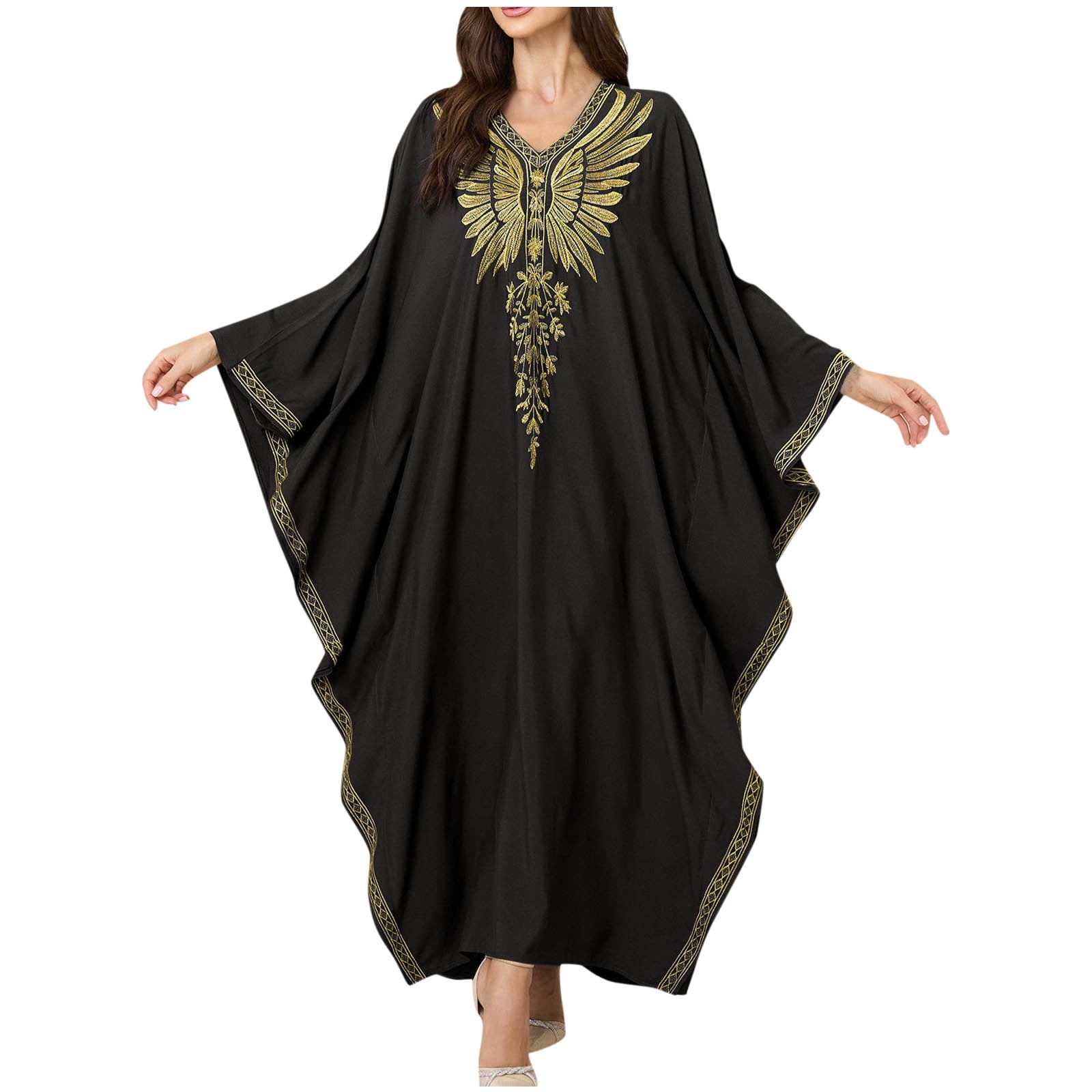 Click here for Unbranded Floral Dress For Women Long Sleeve V Nec... prices