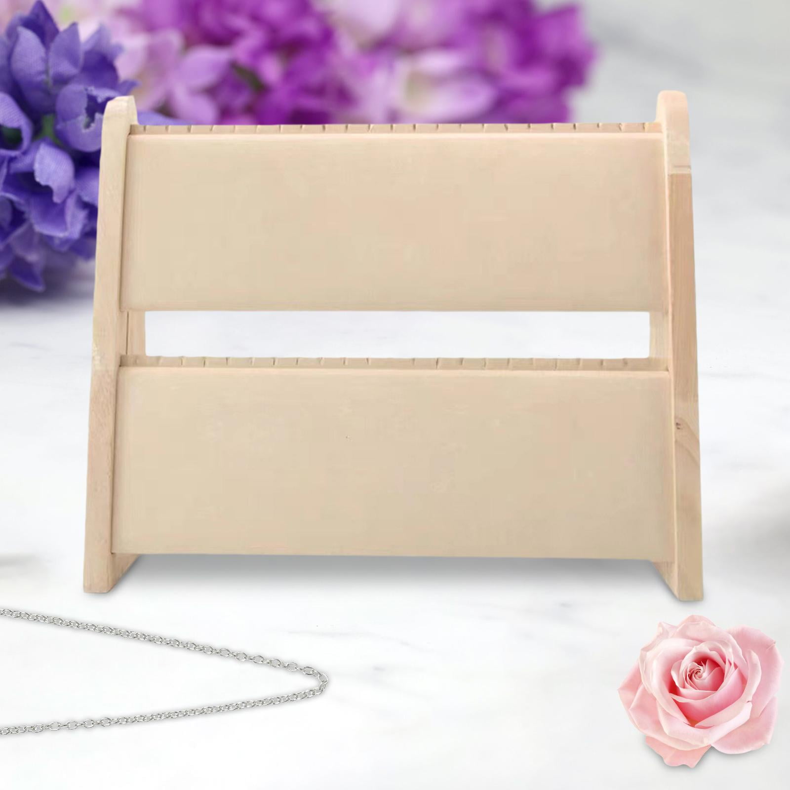 Wood Necklace Jewelry Display Stand, Chains Showcase Display Stand ...