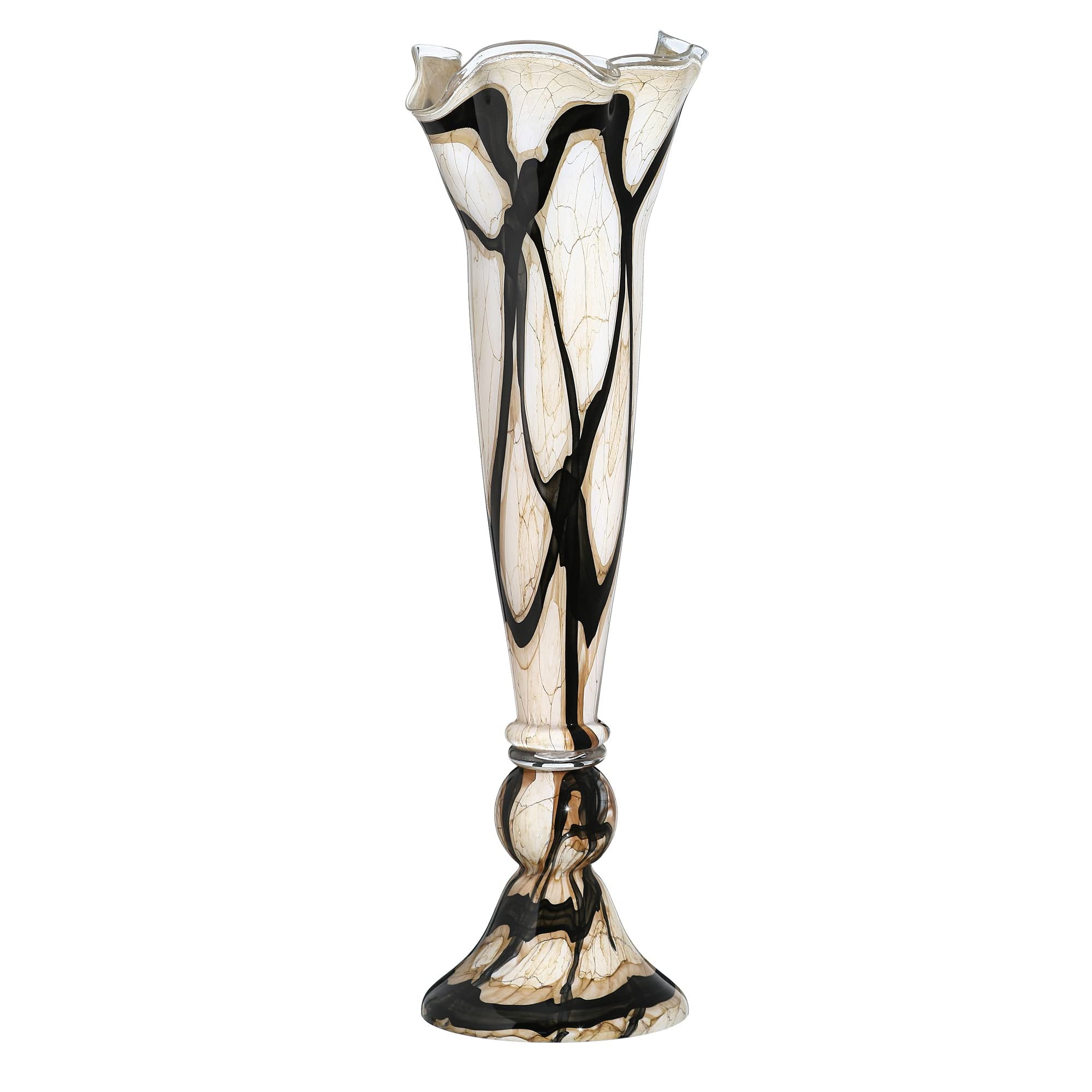 Elegant and Modern Decorative Classical Glass and Marble Vase for ...