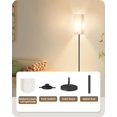 64.6" Floor Lamp, Pole with Foot Switch, Modern Standing Lamp Lampshade ...