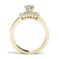 1 3 8 Carat T W Diamond Three Stone 14kt Yellow Gold Engagement Ring