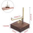 Adjustable Metal Arms Display Stand Easel with Wooden Base - Small ...
