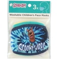 Scooby Doo Kids Cloth Face Masks Cotton Pack of 3 Washable Reusable Non ...