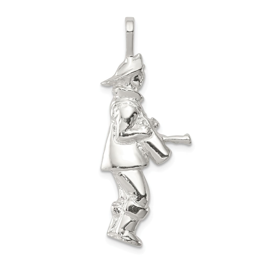 FB Jewels Sterling Silver Fireman Charm - Walmart.com