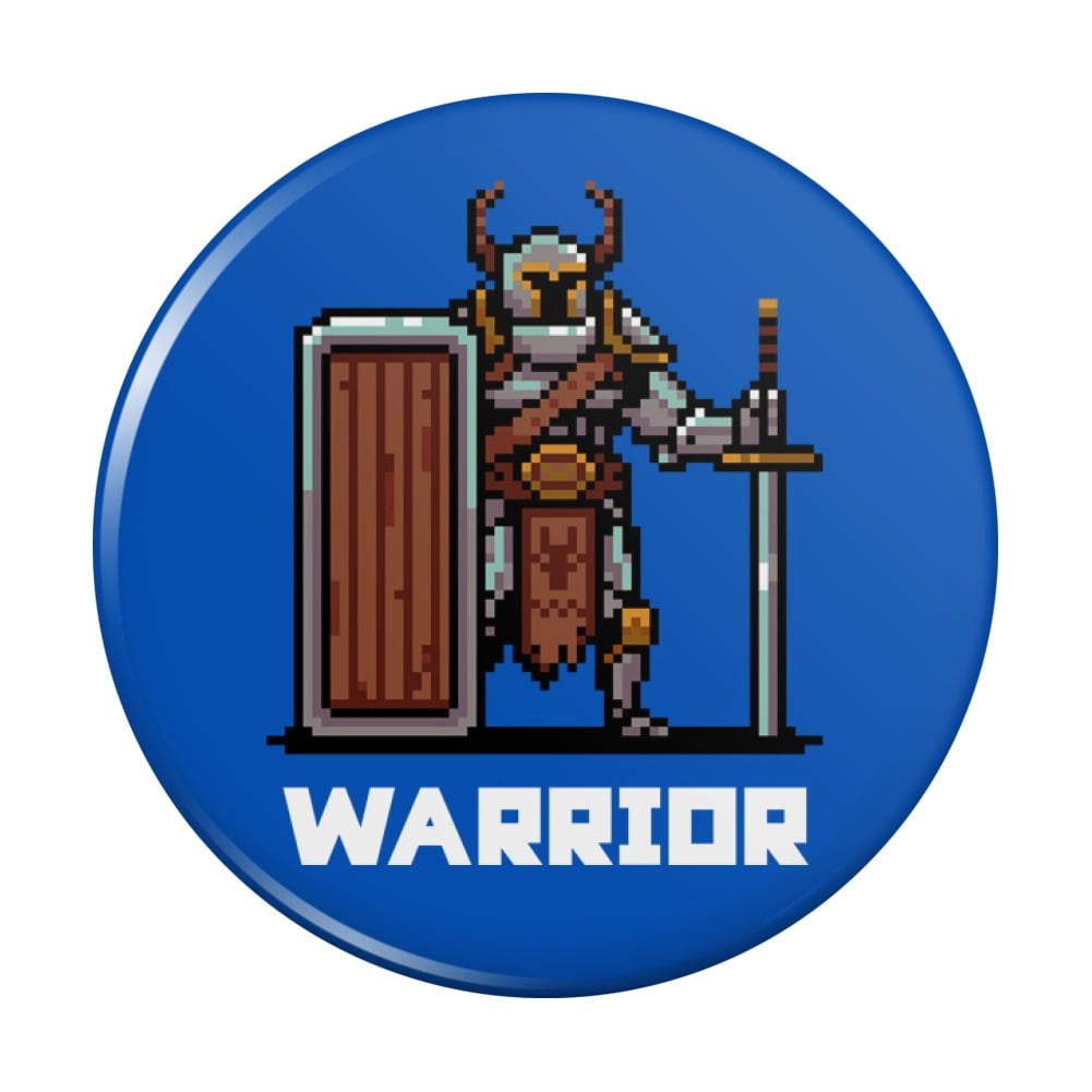 8-Bit Pixel Retro Warrior Knight Fighter Games RPG Kitchen Refrigerator ...