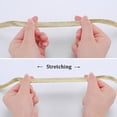 24 Yards Flat Elastic Cord/Band Webbing Garment Sewing Accessories Gold ...