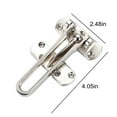 TOUMENY Rocker Bar Door Lock, Heavy Duty Alloy Security Guard for Front ...