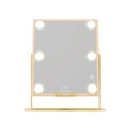 IMPRESSIONS VANITY Hollywood LED Makeup Mirror, White, Portable Desk ...