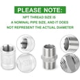CRKMGS-12PCS 304 Stainless Steel Hex Nipple 1/8" MNPT × 1/8 ...