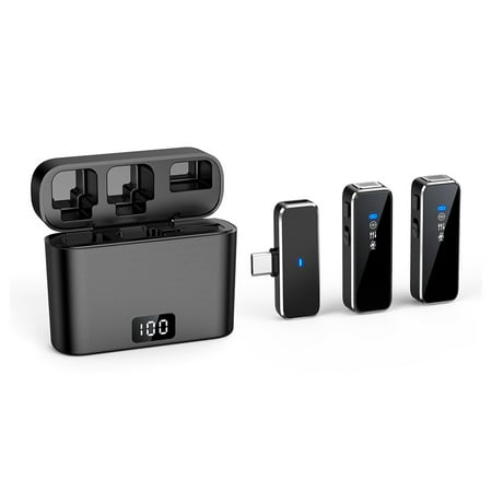 Peggybuy Audio Video Mic Noise Reduction Lapel Wireless Lavalier ...