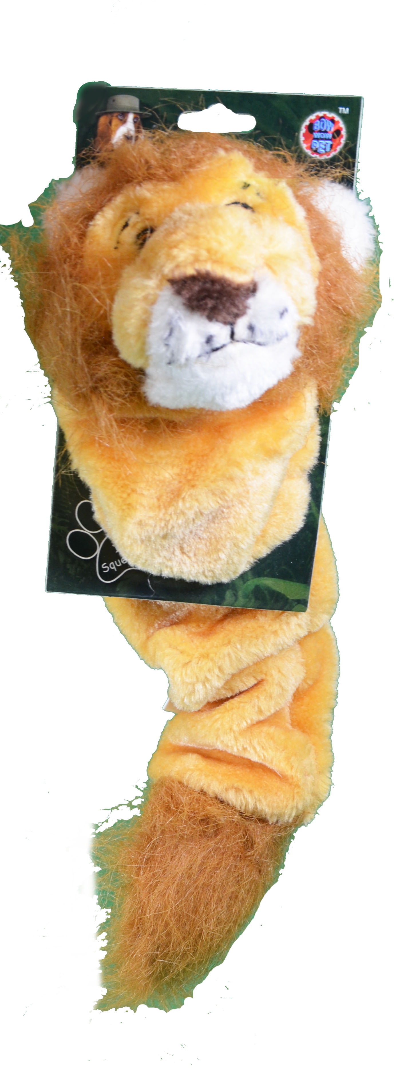 Lion Jungle Bungee Bow Wow Pet Stretch Fetch Dog Toy With Squeaker ...