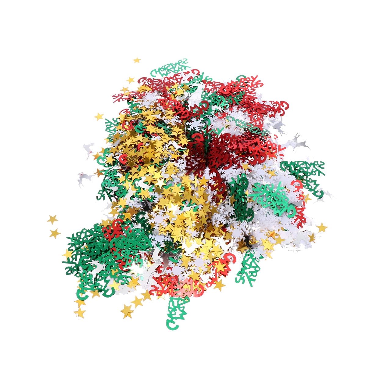 OUNONA Xmas Party 60g Christmas Confettis Xmas Tree Red Green Merry ...