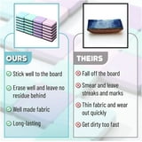 "Mr. Pen Mini Dry Erase Erasers, 24 Pack, Pastel Colors, Magnetic, 2"" x 2"" Whiteboard Erasers ...