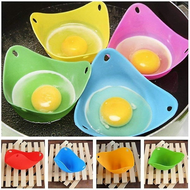 Silicone Egg Poacher Cups Set Of 6 Cooking Perfect Poached Eggs ...