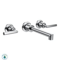 Moen Ts43003 Wall Mounted Widespread Bathroom Faucet From The Arris ...