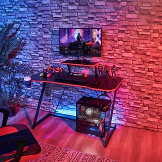 NiamVelo Gaming Desk 39.4 inch Z-Shaped Computer Desk PC Computer Table ...