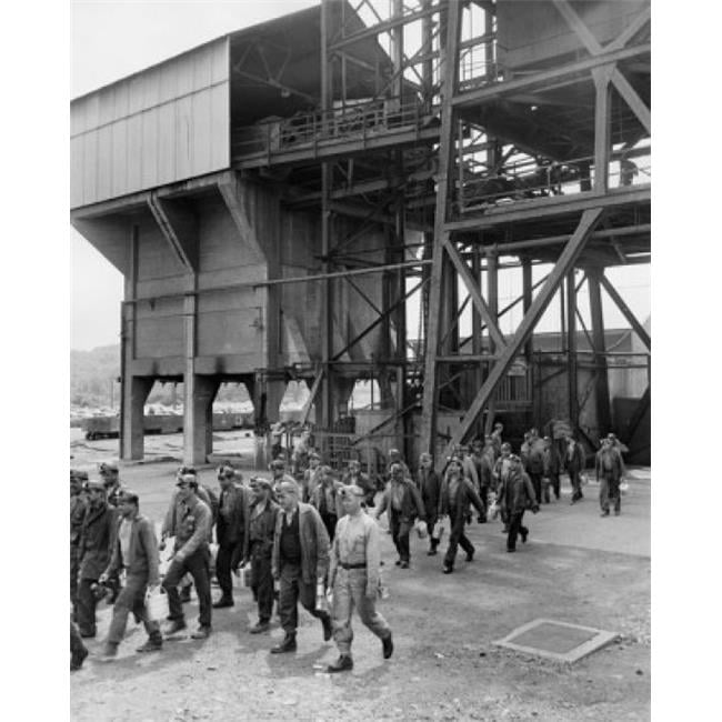 Posterazzi SAL2557221 Group of Workers Changing Their Shift in a Coal ...