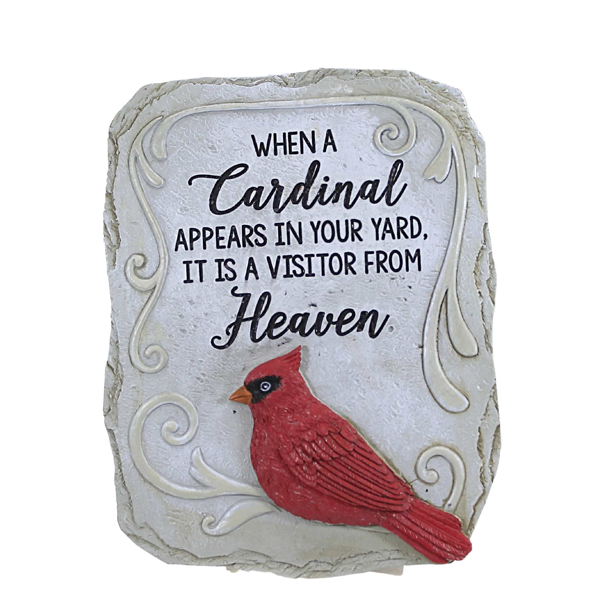 Home & Garden Memorial Garden Plaques Polyresin Cardinal Heaven Er57029 ...