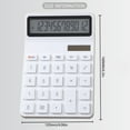 12 Digit Calculator with Wide Screen Solar Power for Efficient Home and ...
