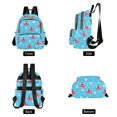 Cartoon Shark Star Pattern Fashion Backpack Quilted Lightweight Women ...