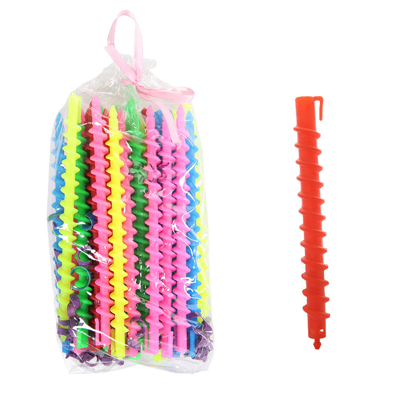 Long Hair Curling Rods Set Plastic Screw Rod Hair Twisting Curling ...