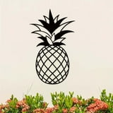 SLYNSHome Pineapple Metal Wall Decor Black Metal Pineapple Sign Wall ...
