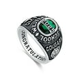 Mementos PJM Custom Men's Class Rings 10kt White Gold for High School ...