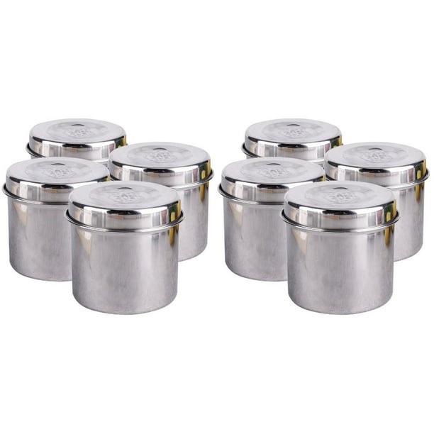 AMERTEER 8 Pcs Stainless Steel Food Containers Food Sample Boxes Food ...