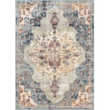 Well Woven Rodeo Mesilla Bohemian Aztec Tribal 5'3" x 7'3" Light Blue ...