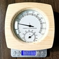 Sauna Thermometer 3 in 1 Wooden Thermometer Hygrometer Precise Indoor ...