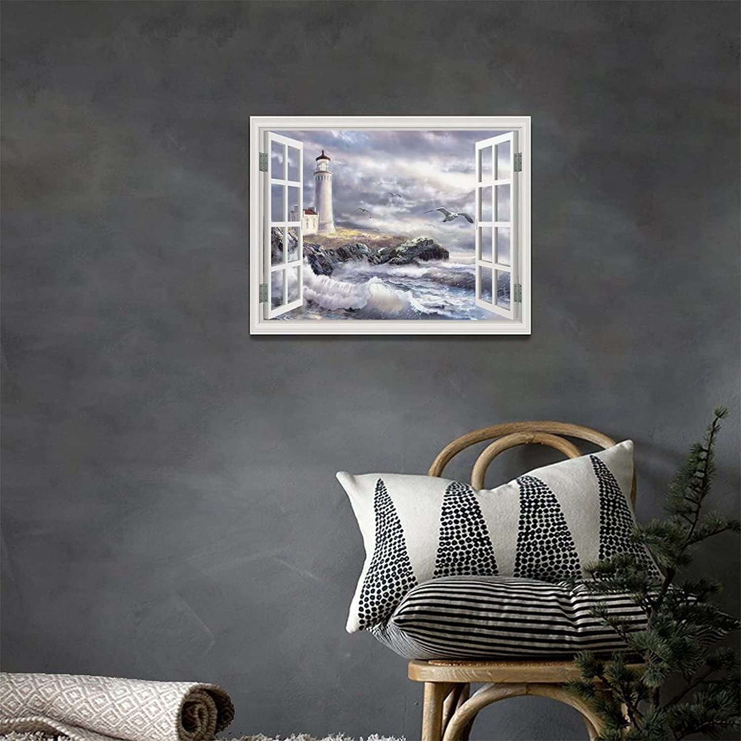 Scripture Holy Bible Wall Art Teal Sea Turtle Walk by Faith Canvas ...