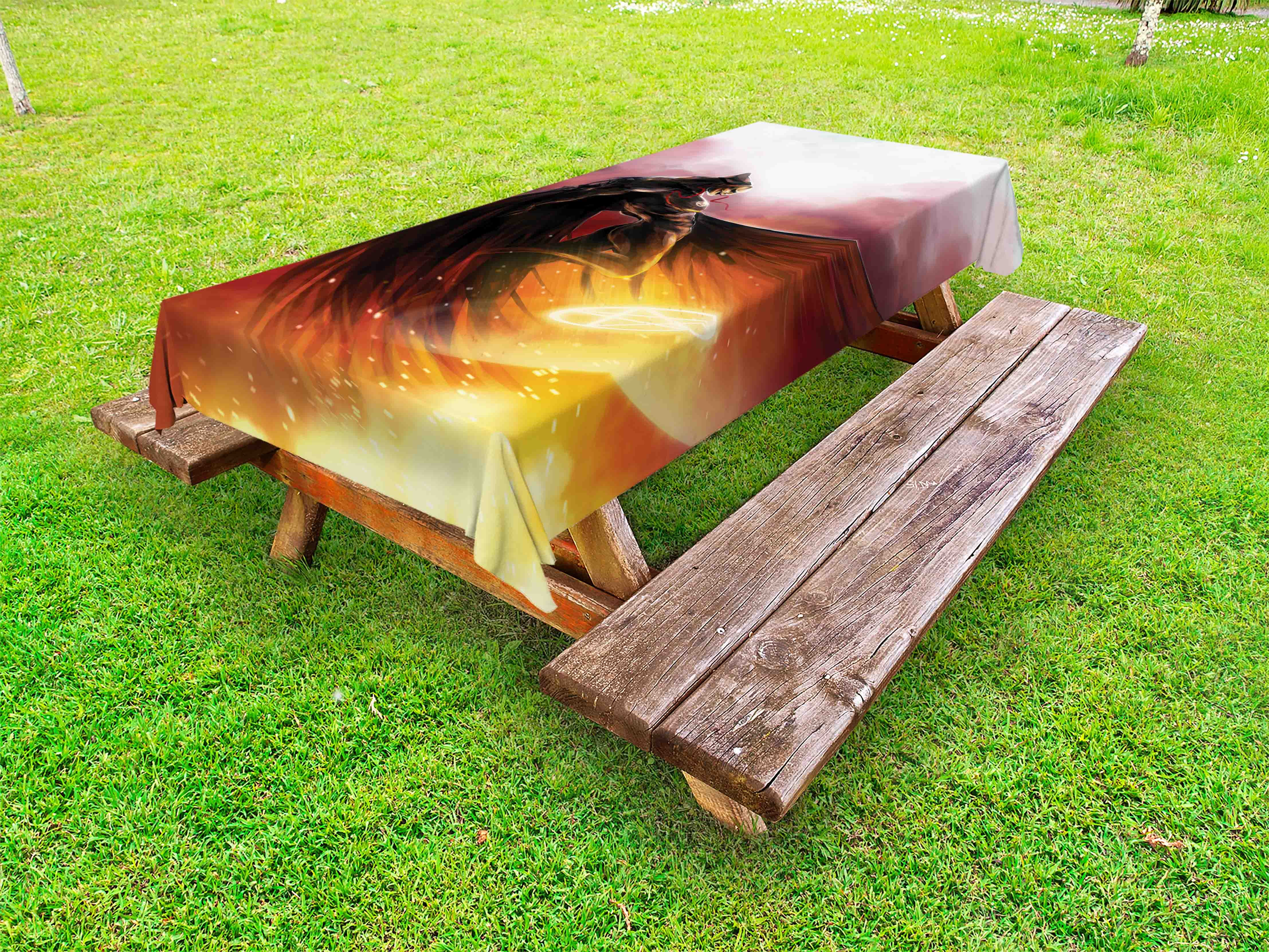Fantasy World Outdoor Tablecloth, Superhero in His Original Costume ...