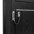 Noble House Joyce Full Size Murphy Bed with Storage Cabinets, Solid ...
