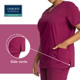 Cherokee Workwear Revolution Scrubs Top For Women V-Neck WW620 ...