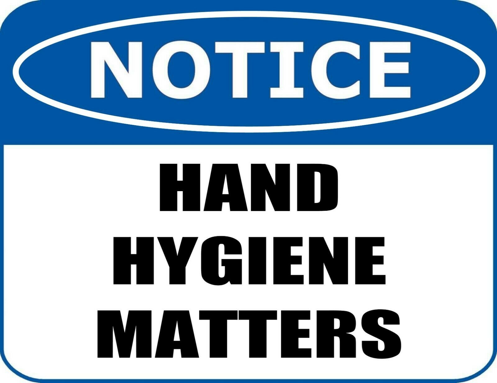 Notice - Hand Hygiene Matters 11.5" x 9" Laminated Funny Sign - Walmart.com