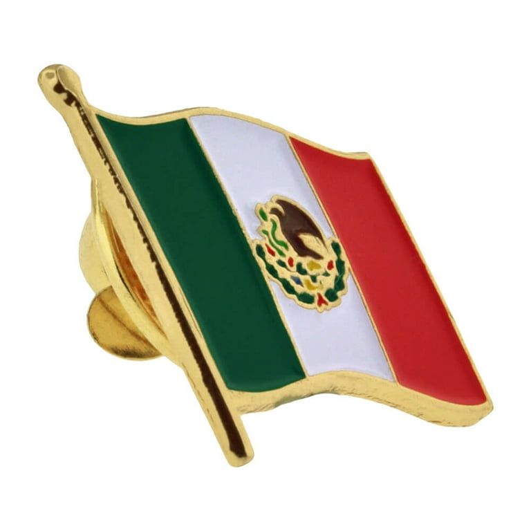 Pinmart's Mexico Mexican World Flag Enamel Lapel Pin Images Rainbow ...