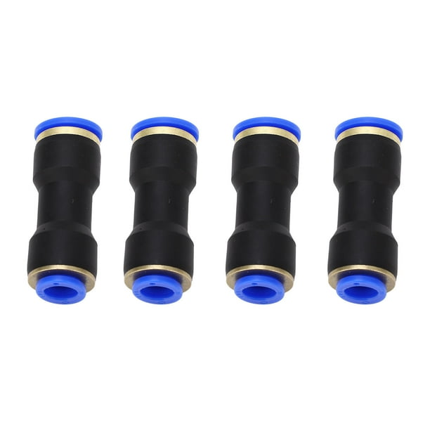 Straight Push Connector,4Pcs Straight Pneumatic Connector Industrial ...