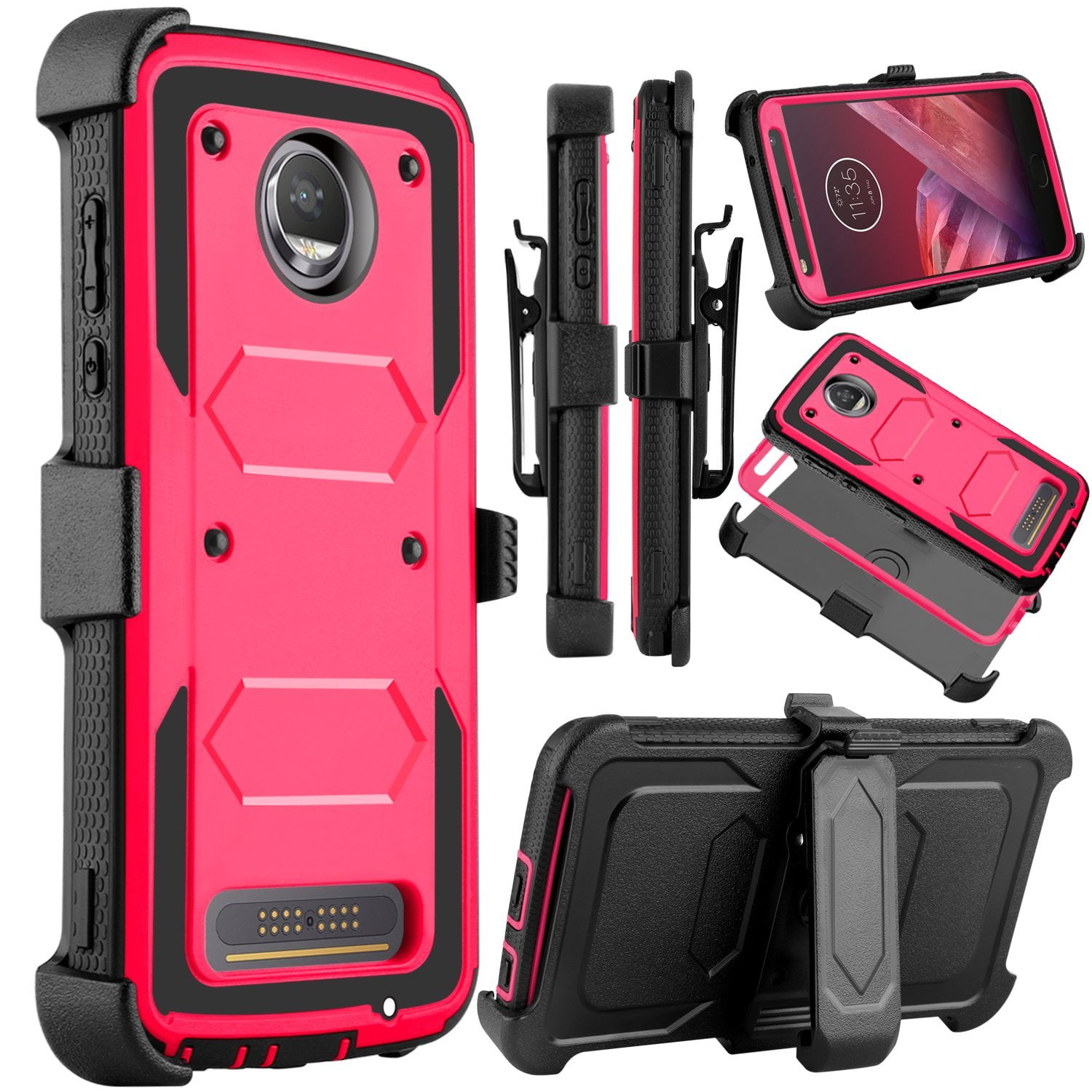 Moto Z2 Force Case, Moto Z2 Play Case, Mignova Heavy Duty Shockproof ...