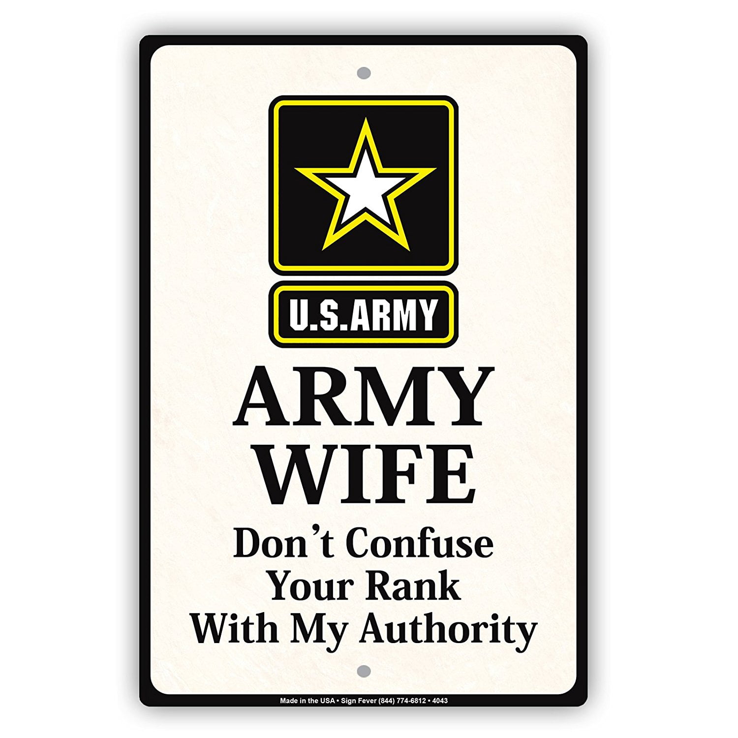 Star Graphic Army Wife Don't Confuse Your Rank With My Authority Humor ...