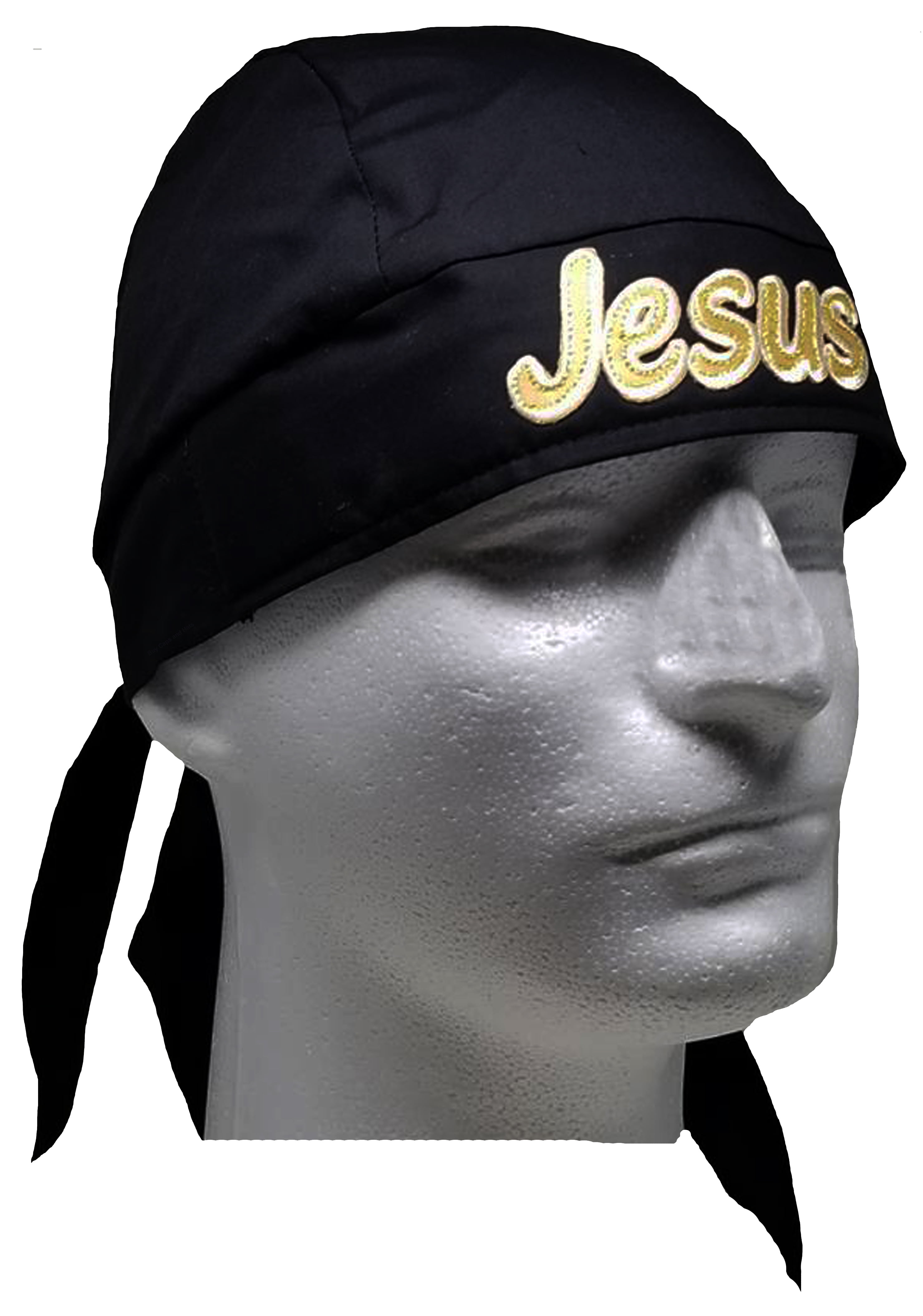 CHRISTIAN Jesus Doo-Rag with SWEATBAND Motorcycle Skull Cap Bikers Do ...
