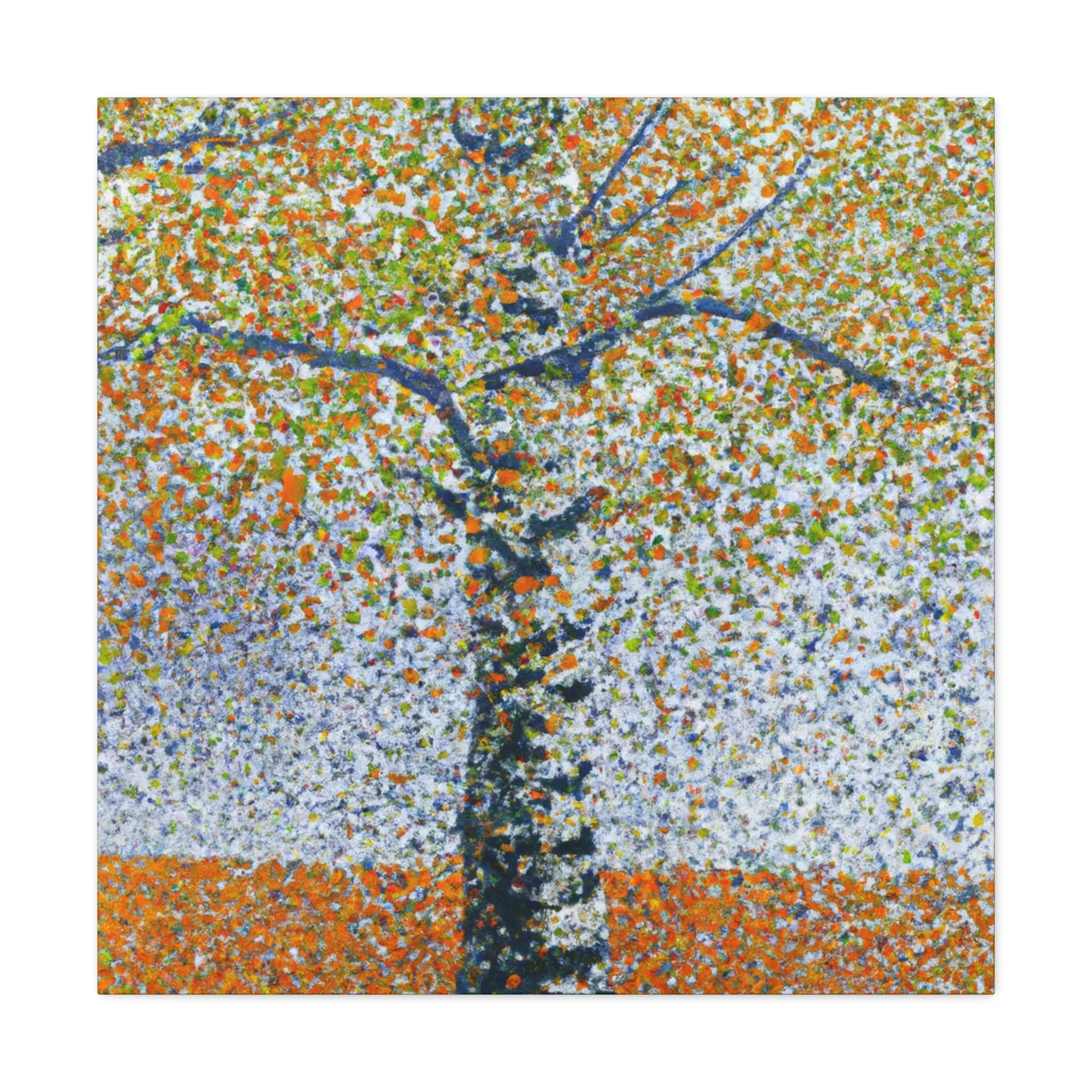 Beech Tree Pointillism - Canvas - Walmart.com