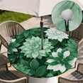 ARTSLION Round Outdoor Tablecloth For Up To 36in With Umbrella Hole ...