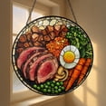 Asian Style Soup Bowl Design Stained Glass Suncatcher – Window Decor ...